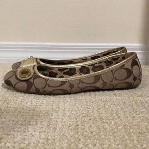 Coach | Shoes | Coach Flats 85 Gold Buckle | Poshmark